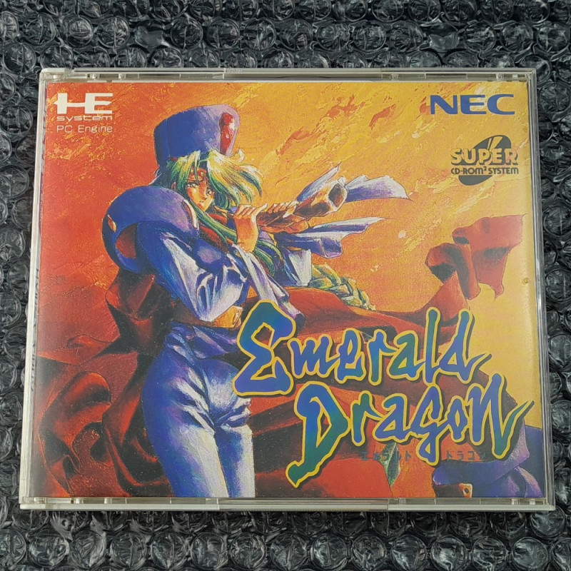 Emerald Dragon (With Reg. & Spin. Card)(TBE) Nec PC Engine Super CD-Rom² Japan Ver. PCE RPG 1994