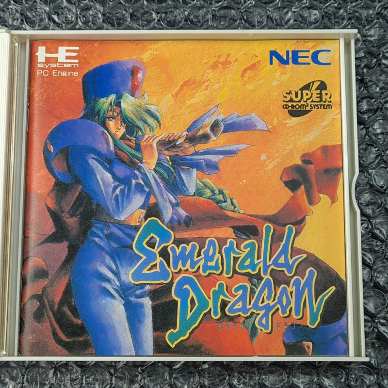 Emerald Dragon (With Reg. & Spin. Card)(TBE) Nec PC Engine Super CD-Rom² Japan Ver. PCE RPG 1994