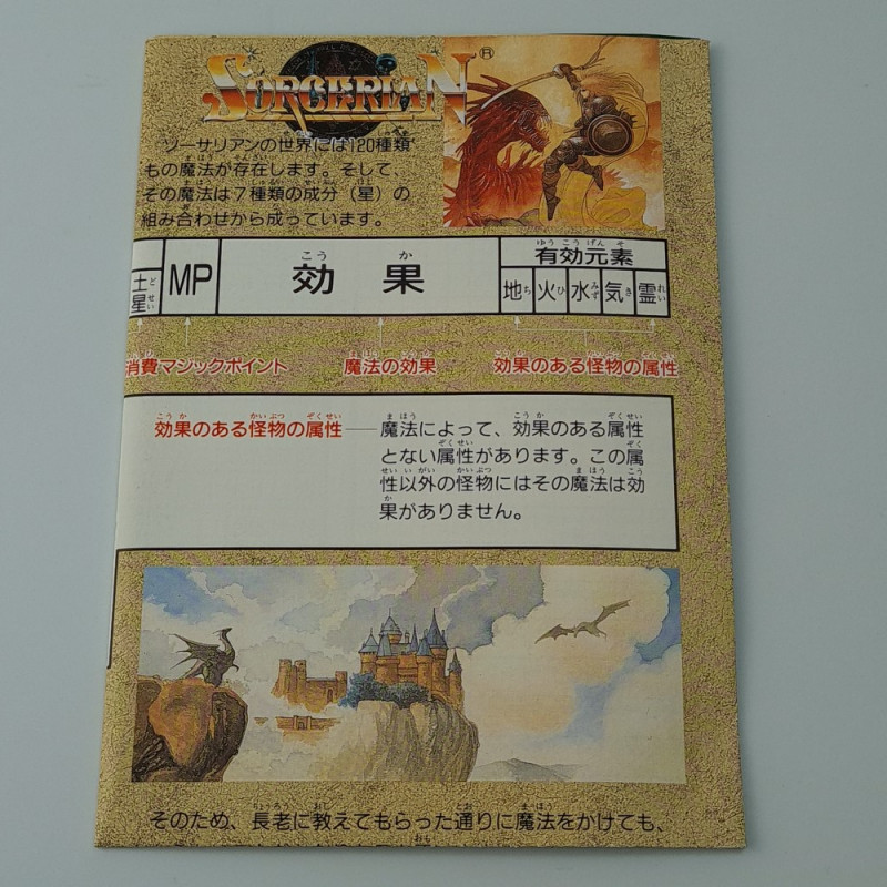 Achat, Vente Sorcerian (With Leatflet) Megadrive (MD) NTSC-JAPAN Game Mega Drive Sega RPG Falcom ...