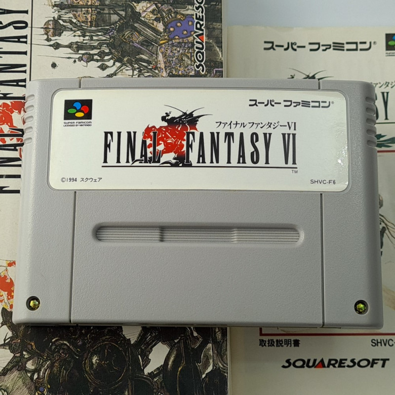 Final Fantasy VI Super Famicom Japan Game Nintendo SFC FF6 RPG Squaresoft 1994