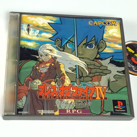 Breath of Fire IV (4) + Reg.&Spin.Card PS1 Japan Ver. Playstation 1 Capcom RPG